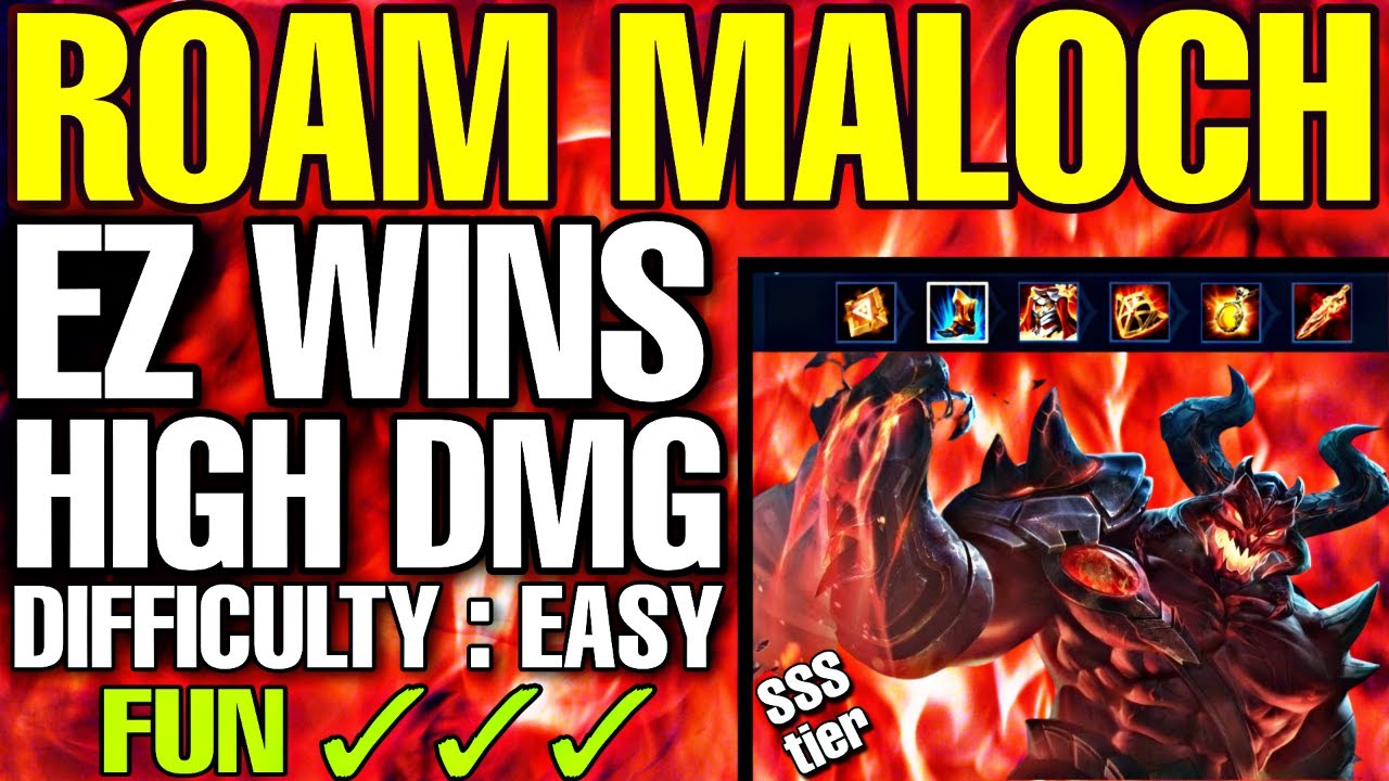 MALOCH SUPPORT ROAM ( SSS ) + BUILD & ENCHANTMENTS | Arena Of Valor ...