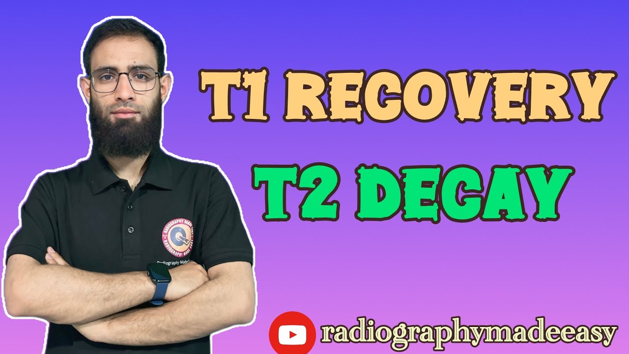 Relaxation Processes in MRI || T1 Recovery || T2 Decay || T1 and T2 ...