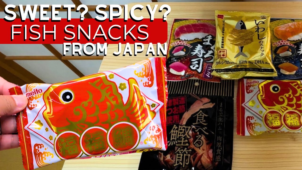5 Unique Fish-Themed Snacks from Japan | Sweet?Spicy? - YouTube