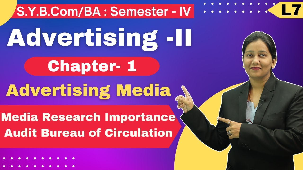 SYBCom | BA || Advertising -II || Chapter 1 | Advertising Media ...