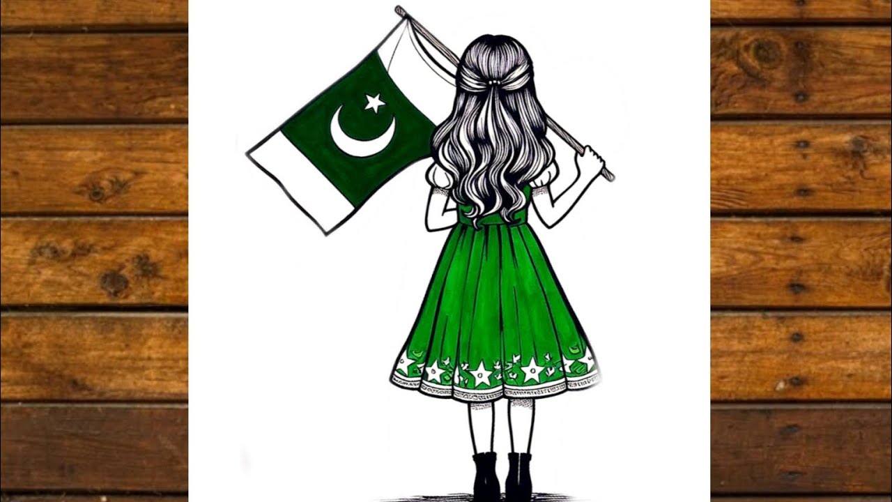 Pakistan independence day drawing || 14 August Drawing || drawing for ...