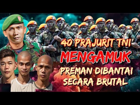 1 Prajurit Dikeroyok Preman Sok Kuat, 40 TNI Ngamuk Bantai Kelompok preman Secara Brutal