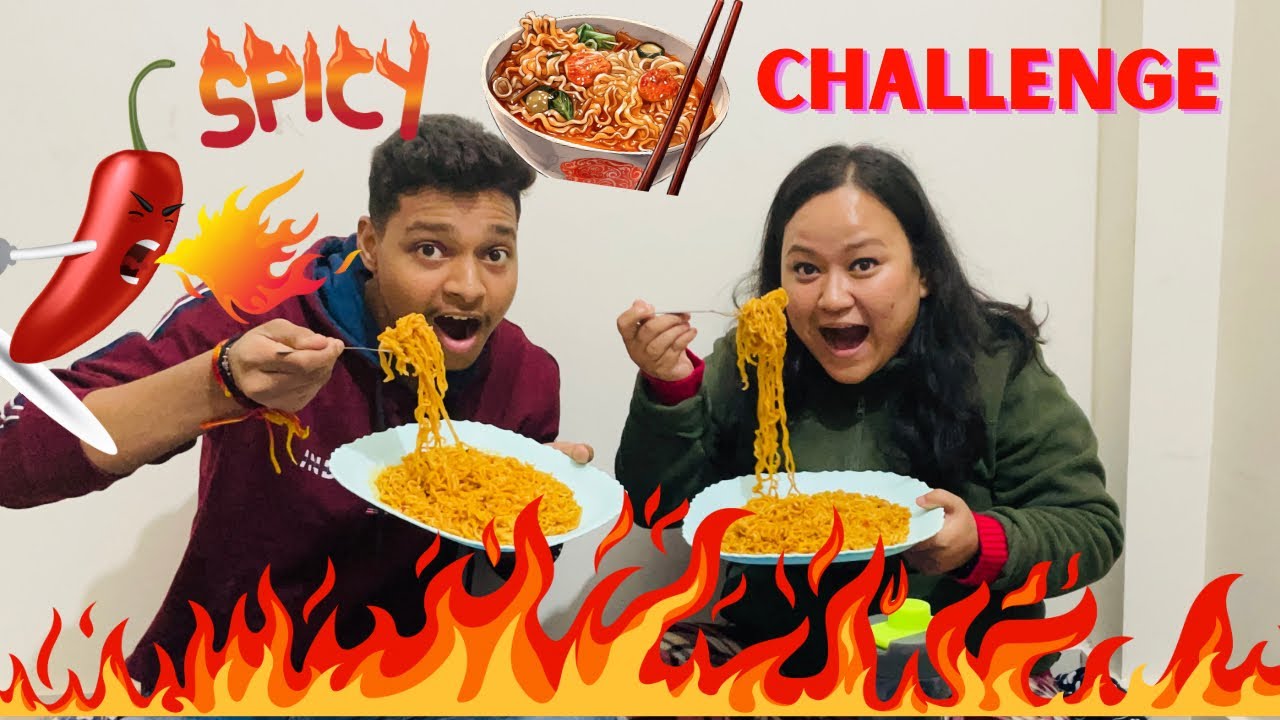2X SUPER SPICY KOREAN NOODLE CHALLENGE | WHO WILL WIN ???? | #challengevideo #spicynoodles # ...