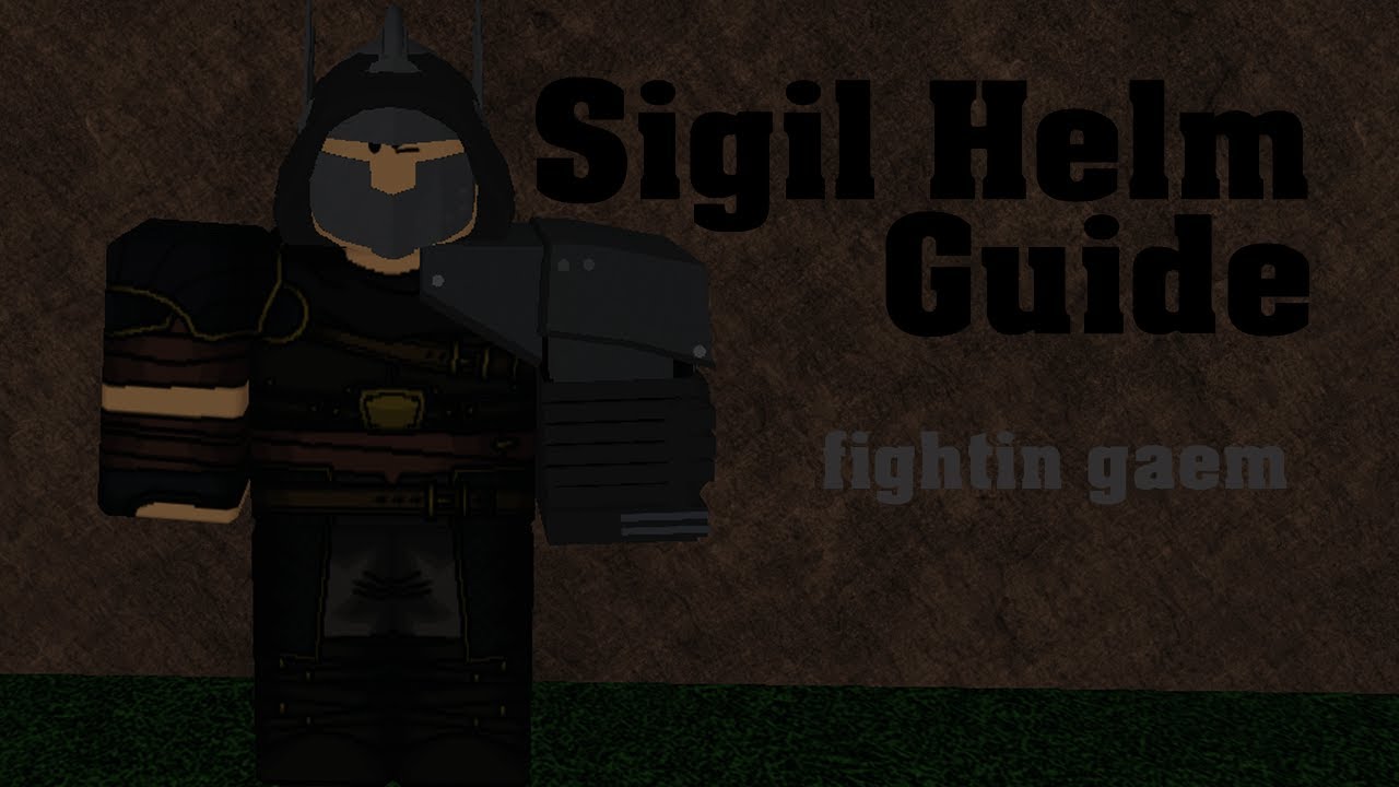 Sigil helmet guide | Roblox fightin gaem - YouTube