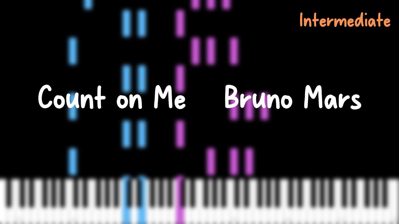 Count on Me – Bruno Mars (Piano Tutorial) - YouTube