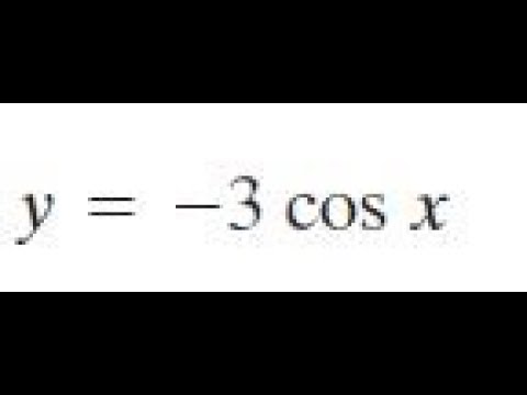 y = -3cos x graph each function. - YouTube