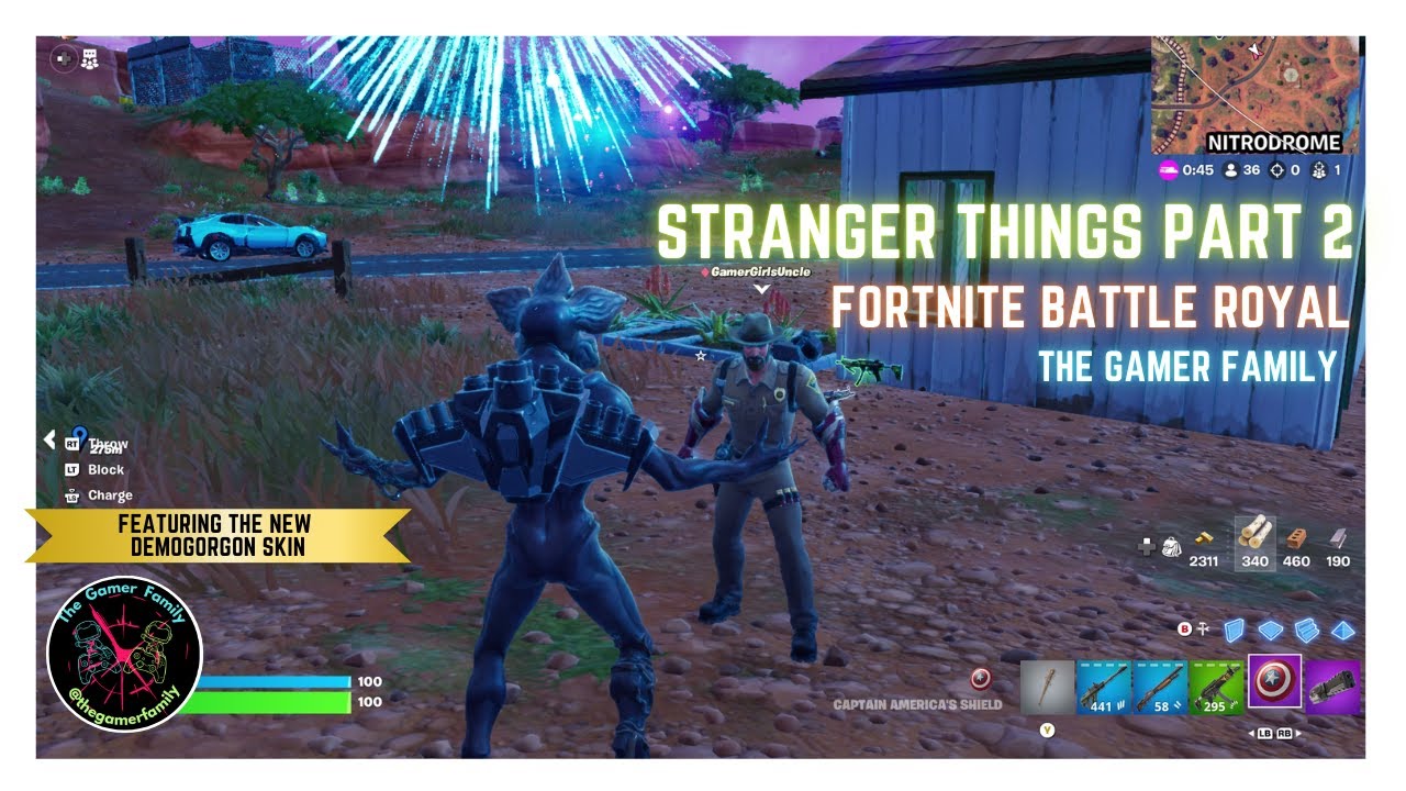 Playing Fortnite as *STRANGER THINGS* characters Demogorgon and Hopper ...