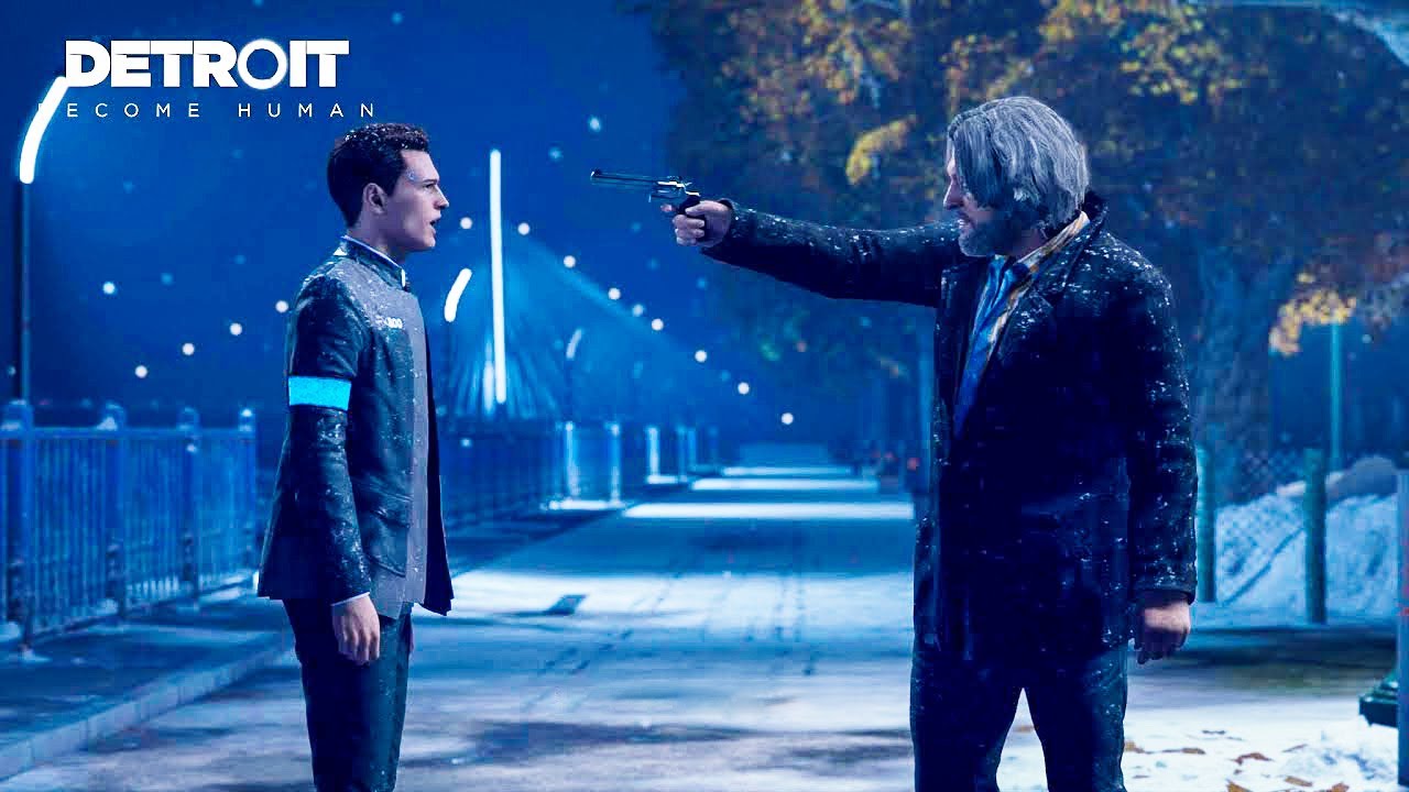 WHAT THE HELL CONNOR WAS SHOT BY Detective HANK Anderson in Detroit ...