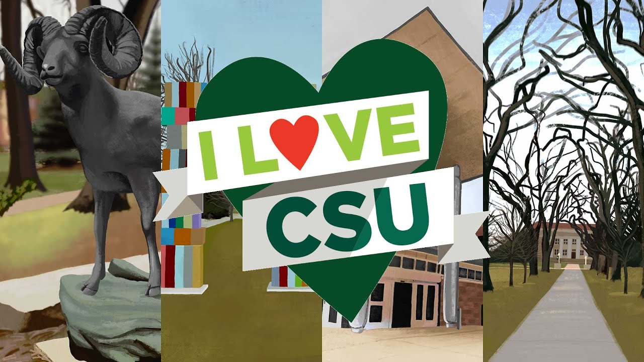 I Love CSU Day: Your Favorite Campus Views Turned into Art - YouTube