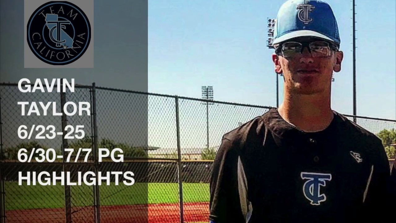 Gavin Taylor 2023 RHP/C/SS -HIGHLIGHTS 6/23-25 and 6/30-7/7 PG West WS ...