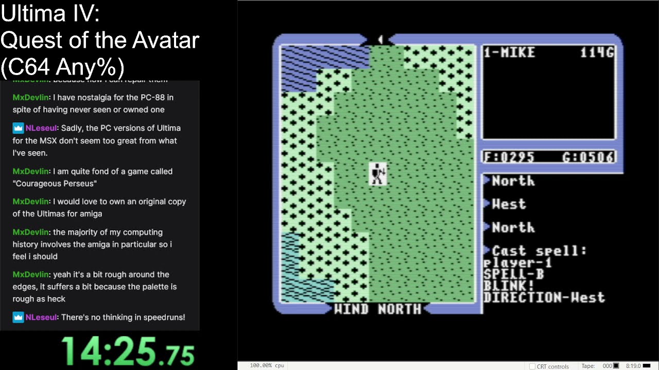 Ultima IV Remastered (C64) speedrun, in 2:58:11 (2021 10 22) - YouTube