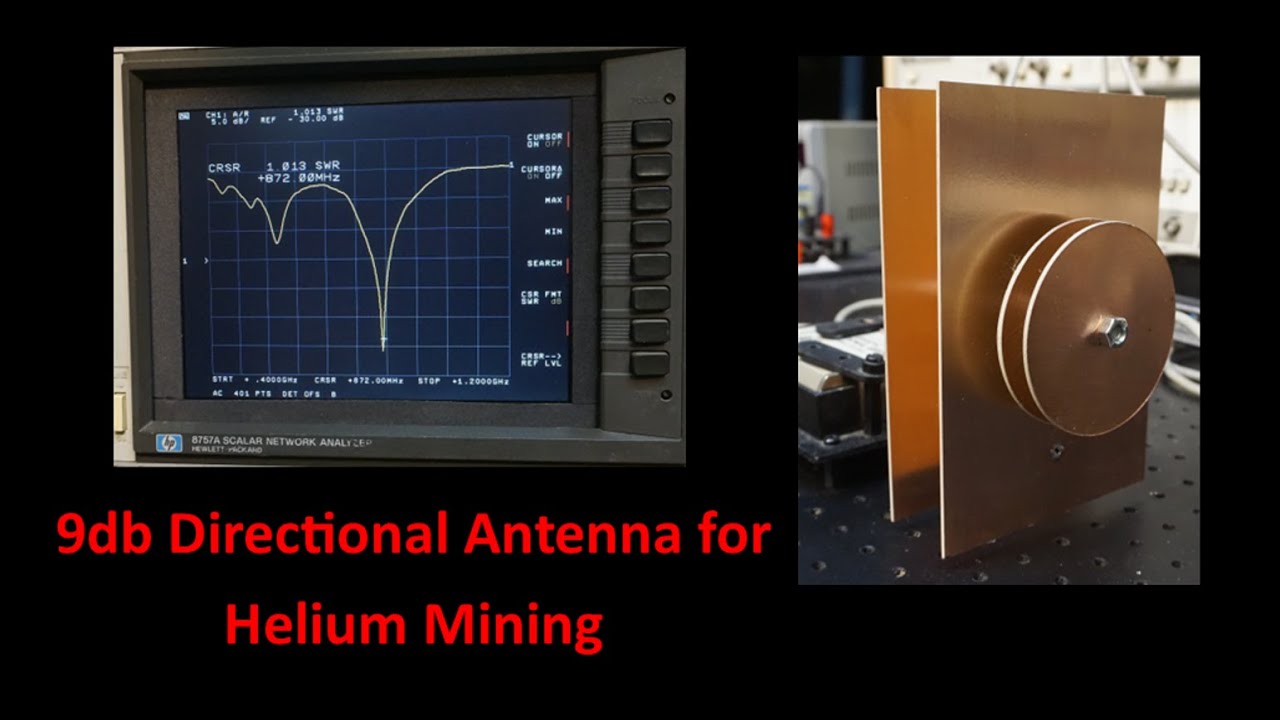 9db Directional Antenna for Helium Mining - YouTube