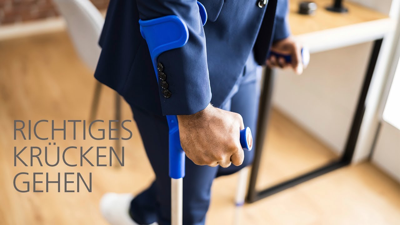 Richtiges Krücken gehen - YouTube