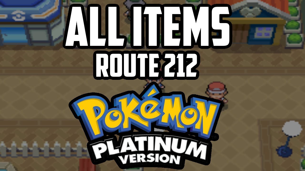 EVERY Item in Route 212 - Pokémon Platinum - YouTube