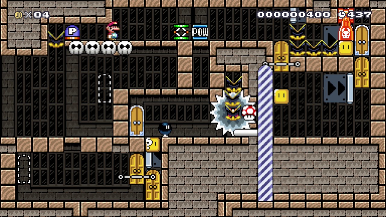 [Super Mario Maker Puzzle] [Puzzle] Tricky doors by tatiaus - YouTube