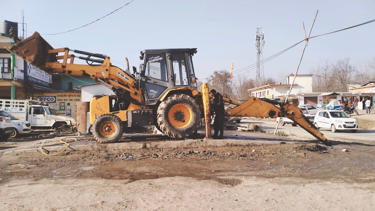 JCB 3dx machine 4×4 washing video - YouTube