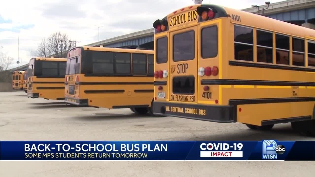 Bus companies prepare to take MPS students back to school - YouTube