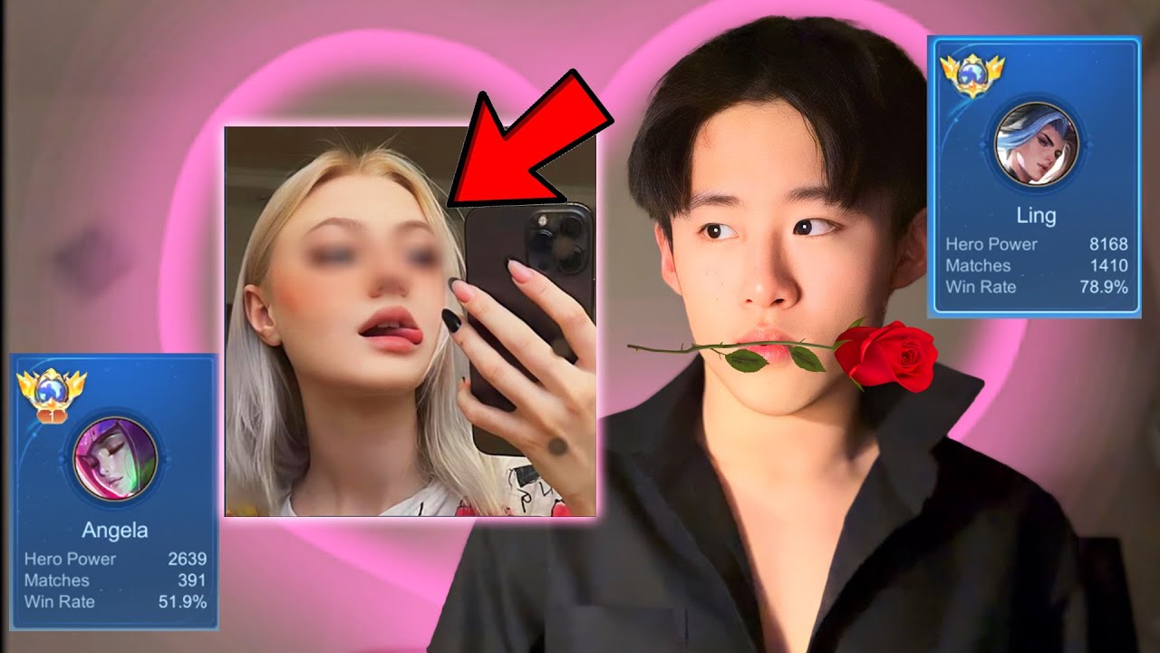 I TRIED TO RIZZ THIS BEAUTIFUL ANGELA PLAYER ON THIS MATCH.. MISSION ...