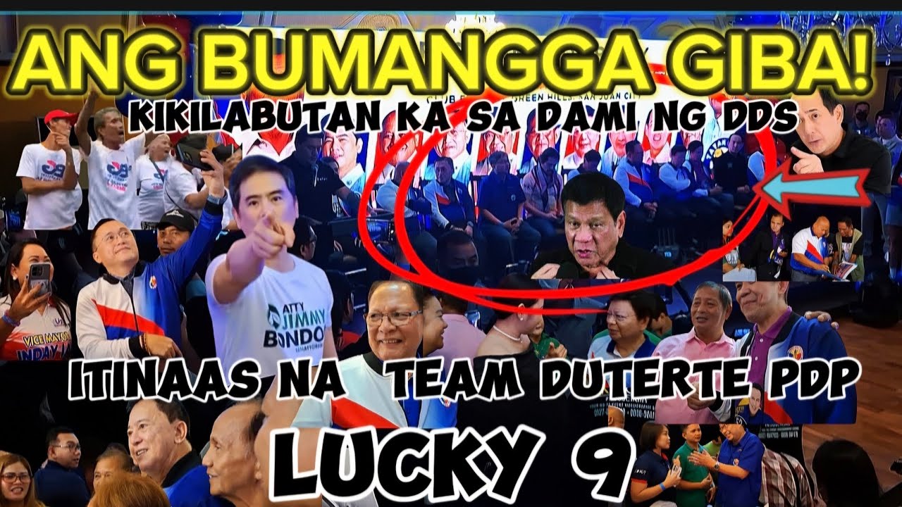 Ang bumangga giba ! PDP team DUTERTE pwersang sumugod na ! FPRRD ...