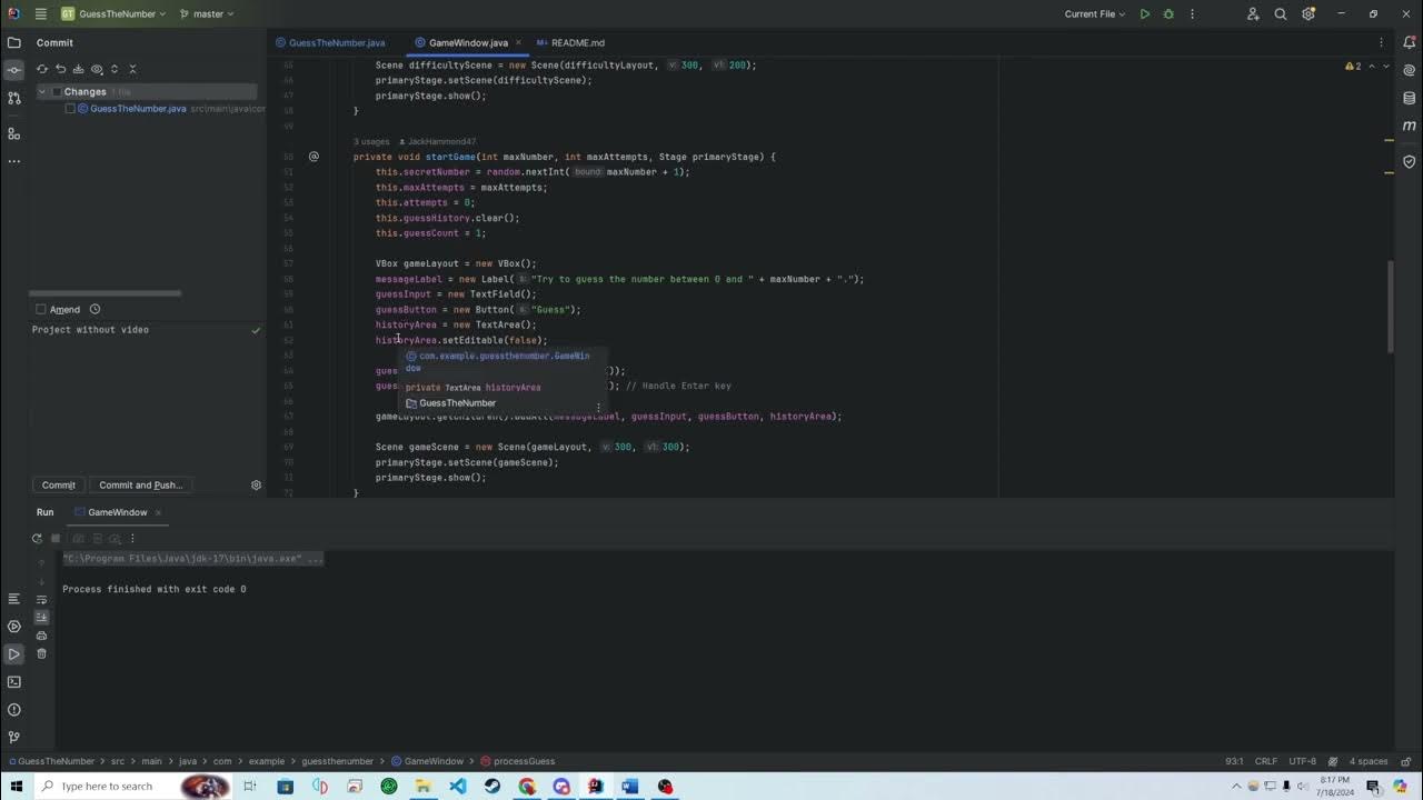 Guess The Number Game with Java - YouTube