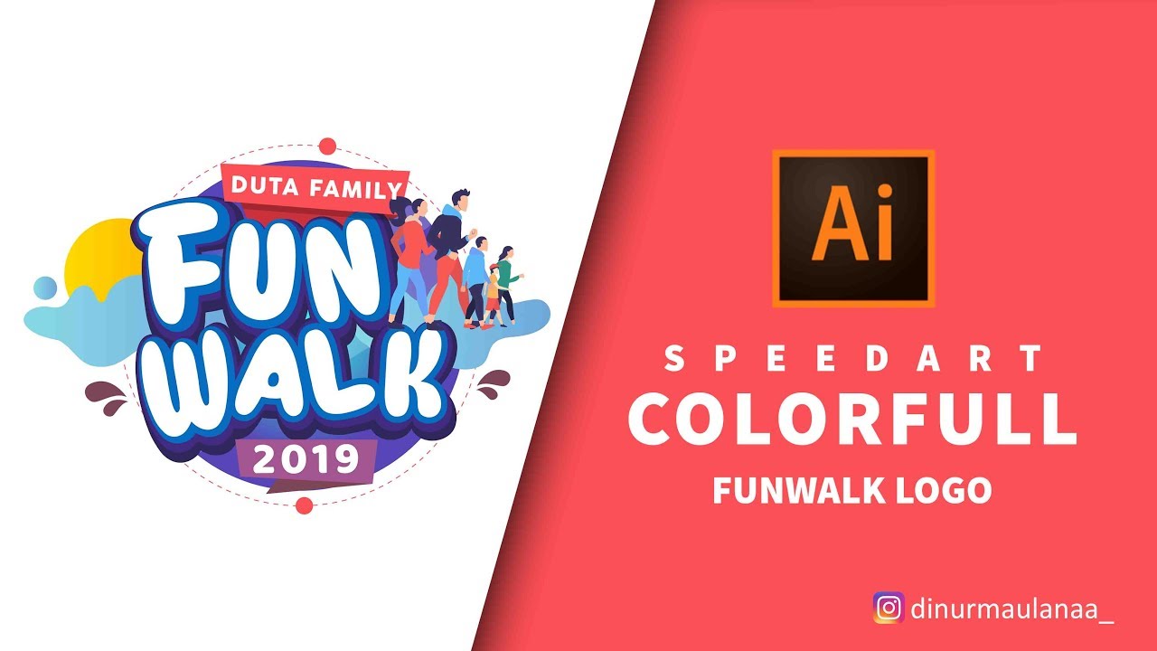 #SPEEDART - COLORFULL FUNWALK LOGO - YouTube