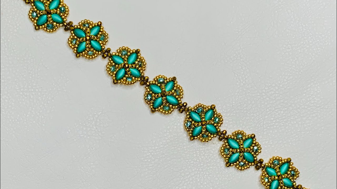 IrisDuo Beaded Bracelet 💎 Beading Tutorial - YouTube