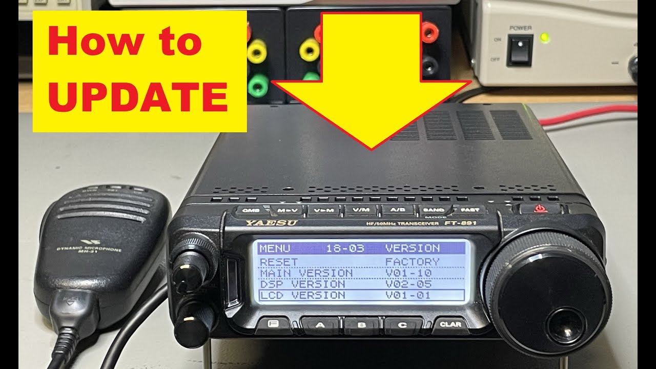 TA-0332: Yaesu FT-891 How to Update Firmware - 2023 - YouTube