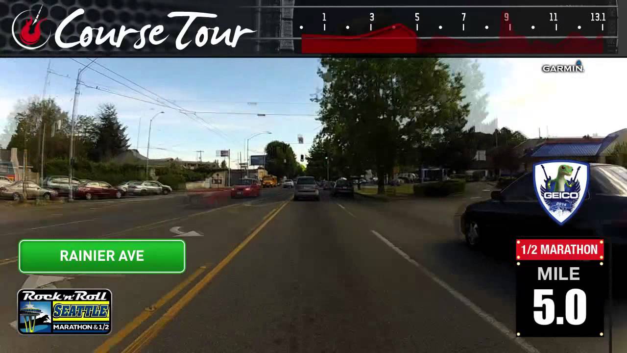 2014 Rock 'n' Roll Seattle Half Marathon Course Tour - YouTube