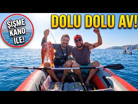 Antalya Falezlerde Şişme Kano ile Dolu Dolu Balık Avı! (Bol Kahkahalı Macera)🎣🔥