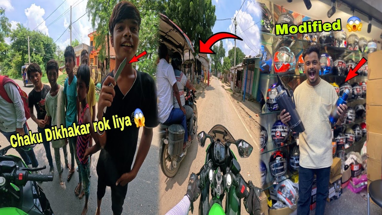 Chaku Dikhakar Kaise Rok Liya Mujhe😱Or Ninja 400 Modified 🤩 - YouTube