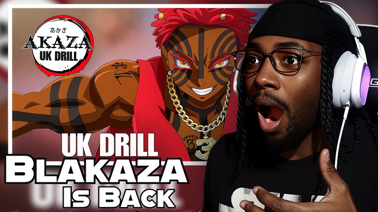 Pureojuice BLAKAZA 2 | AKAZA UK DRILL | DEMON SLAYER RAP Reaction - YouTube