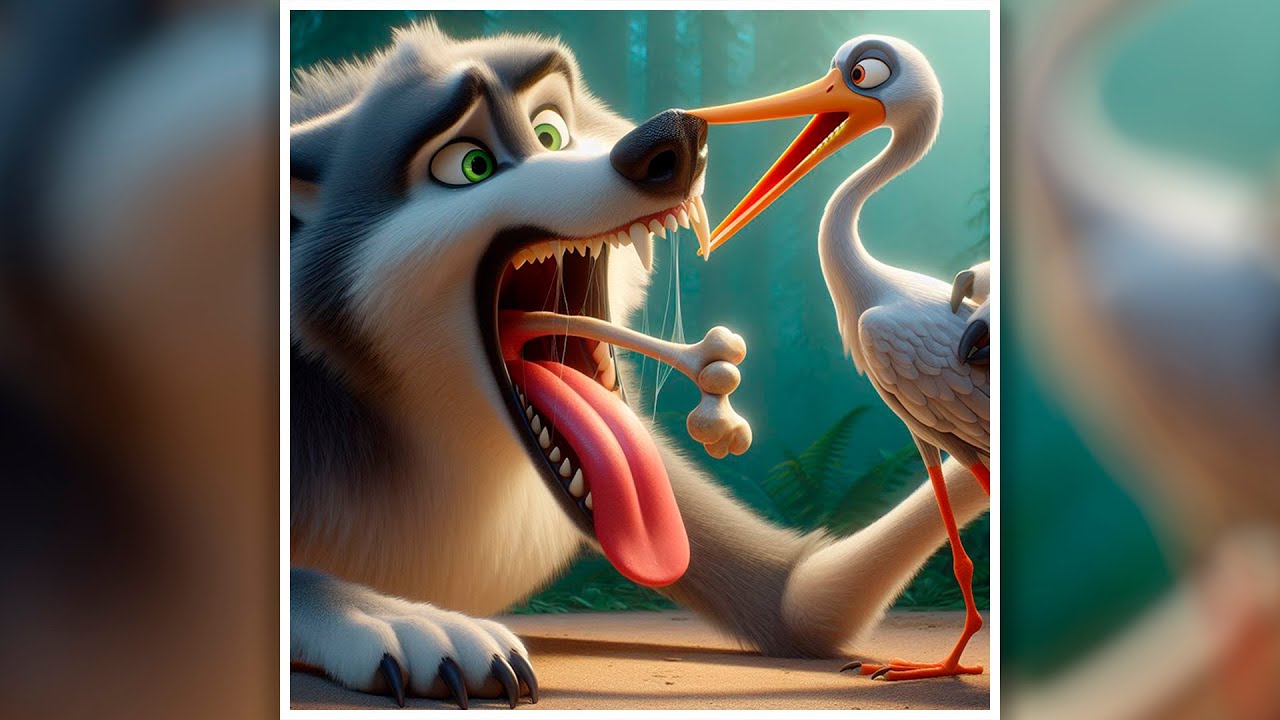 The Wolf and The Crane - El Lobo y La Grulla - YouTube