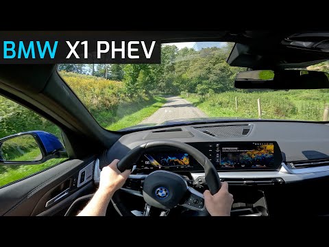 2023 BMW X1 XDRIVE30e PHEV 326 HP POV TEST DRIVE
