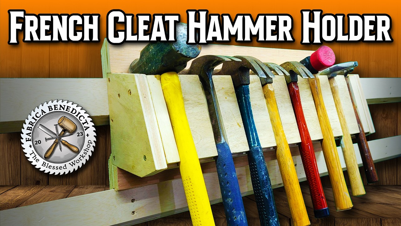 The BEST DIY Hammer Holder! (Organized Workshop Hack) - YouTube