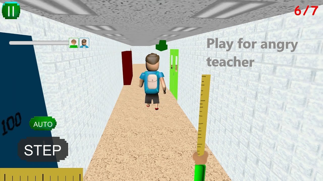 Play for angry teacher (baldi's basics fangame) - YouTube