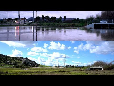Flash Floods Before And After