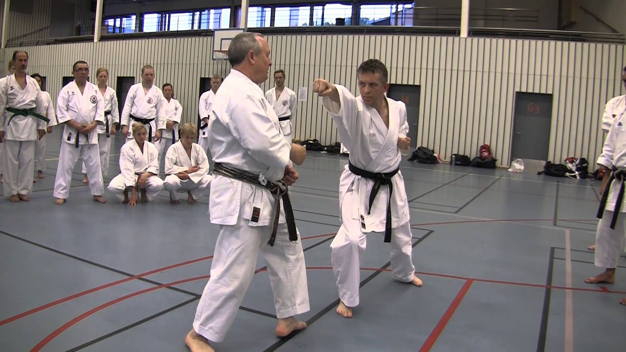 Sensei Wim Massee teaching sanbon kumite jodan uke 1-4 (Wado ryu) - YouTube