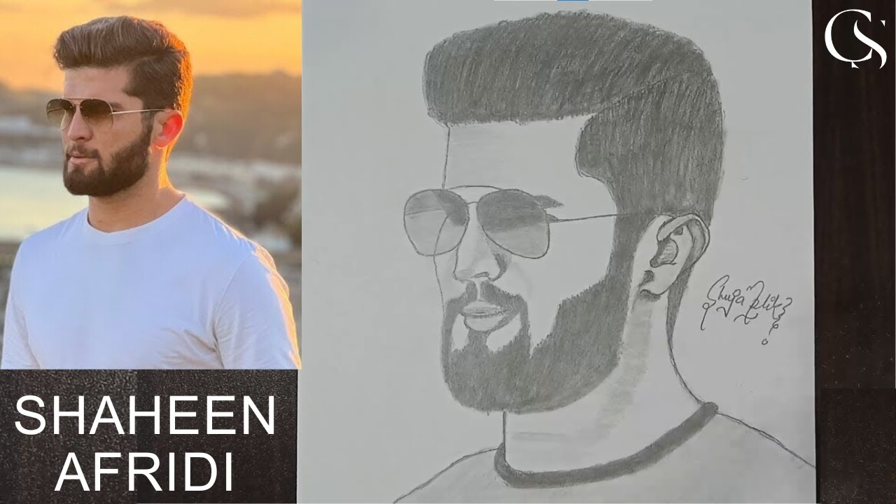 Shaheen Shah Afridi Drawing | Fast Bowler in National Cricket Team ...