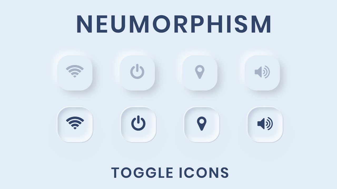 Neumorphism Toggle Switch Buttons | Neumorphism Mobile UI Design | HTML5 | CSS3 | Tutorial In ...