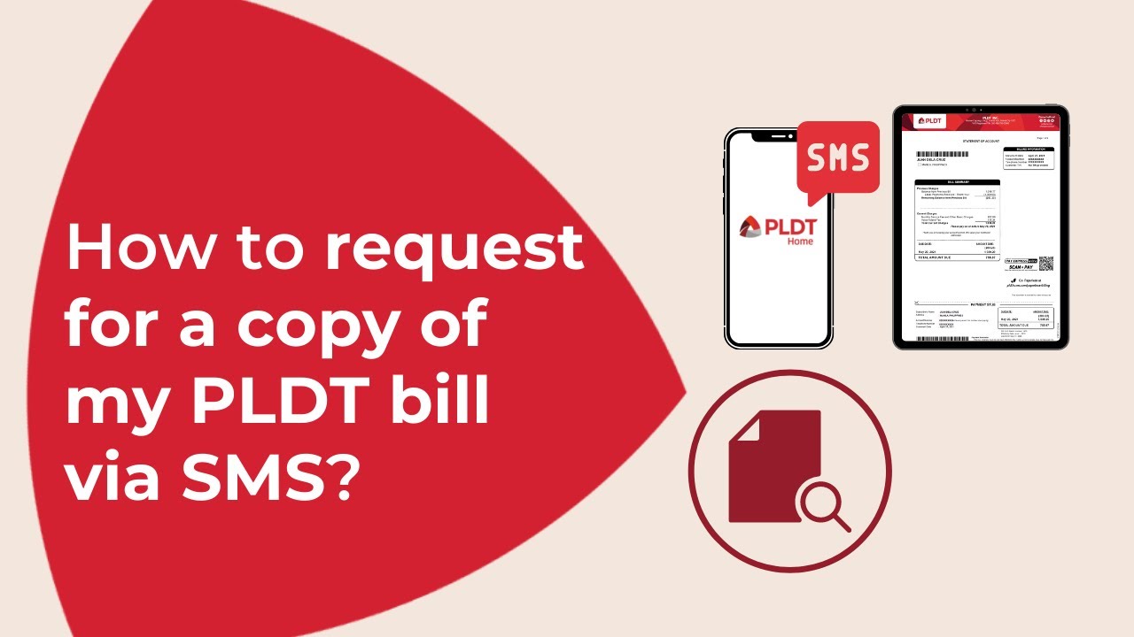 How to request for a copy of my PLDT bill via SMS | #QuickTips - YouTube