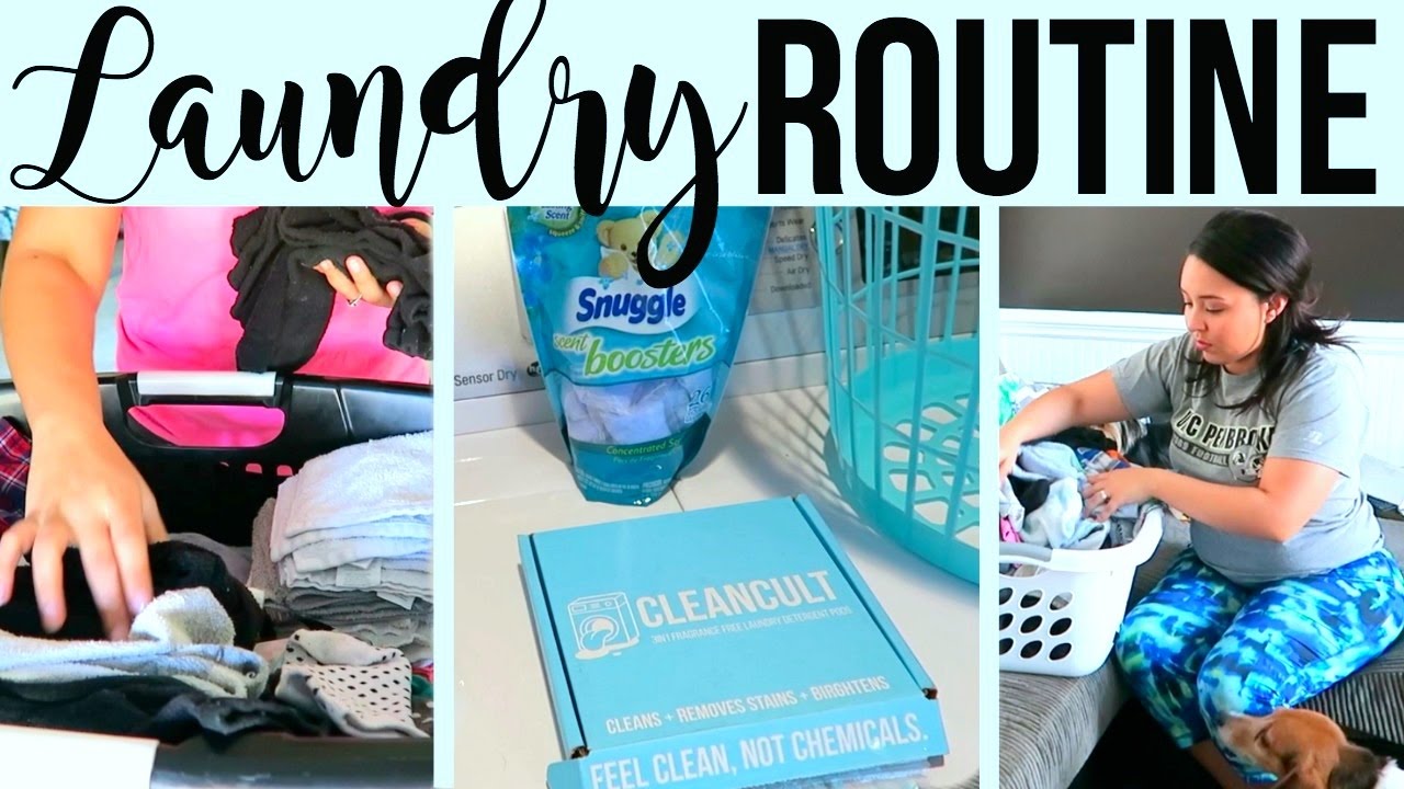 MY LAUNDRY ROUTINE 2017 | LAUNDRY HACKS + TIPS | Page Danielle - YouTube