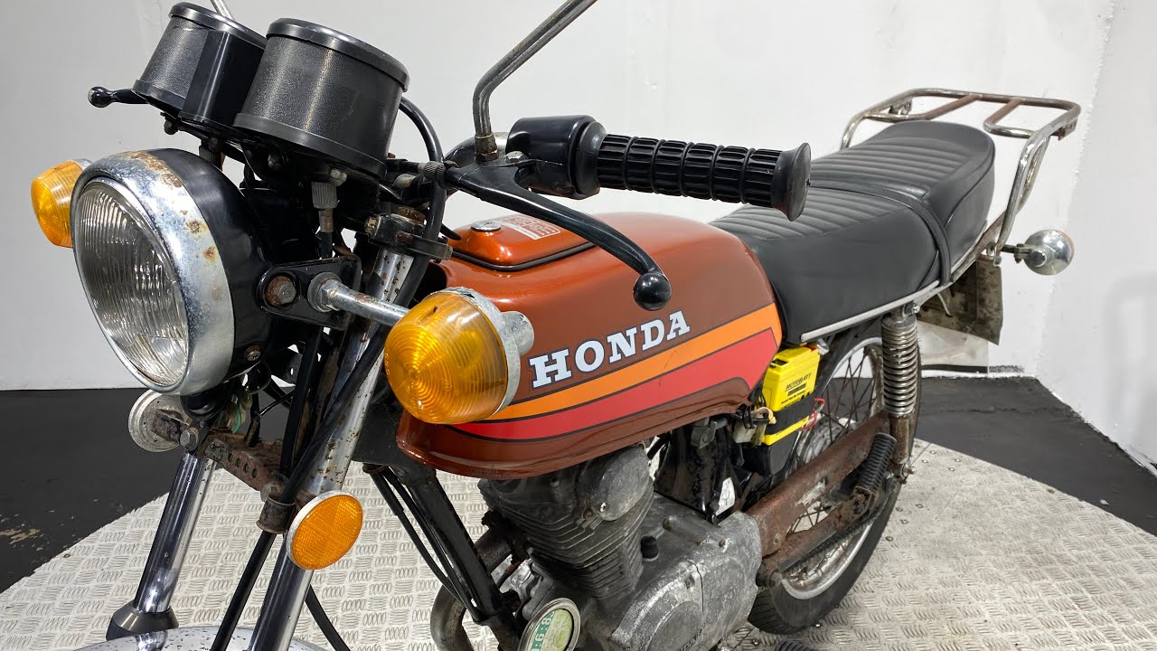HONDA CB100N 1979 8K WALK AROUND / RUNNING VIDEO - YouTube