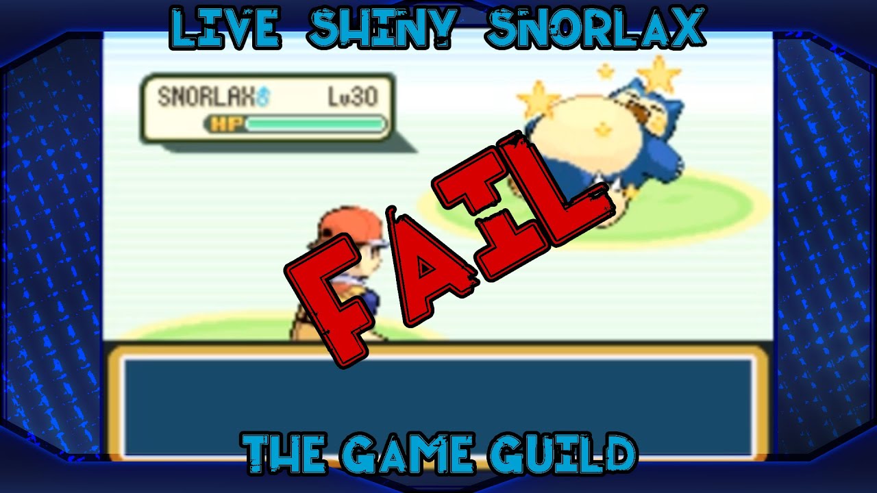 [Live] Shiny Snorlax FAIL!! - YouTube