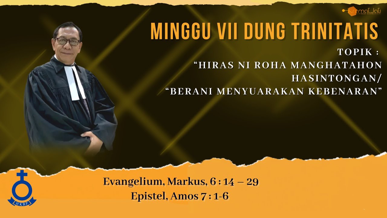 MINGGU VII DUNG TRINITATIS PKL 10.30 WIB - YouTube