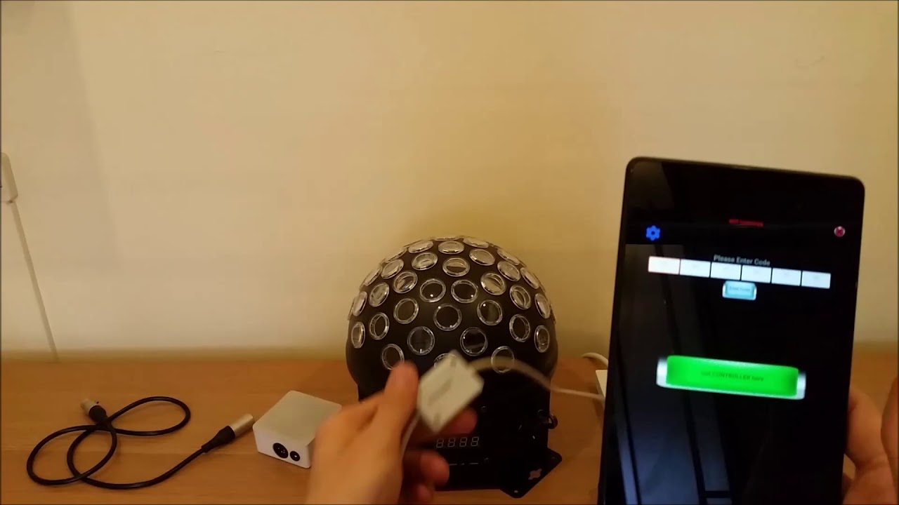 Downloading and running Wireless DMX lighting controller app for the ...