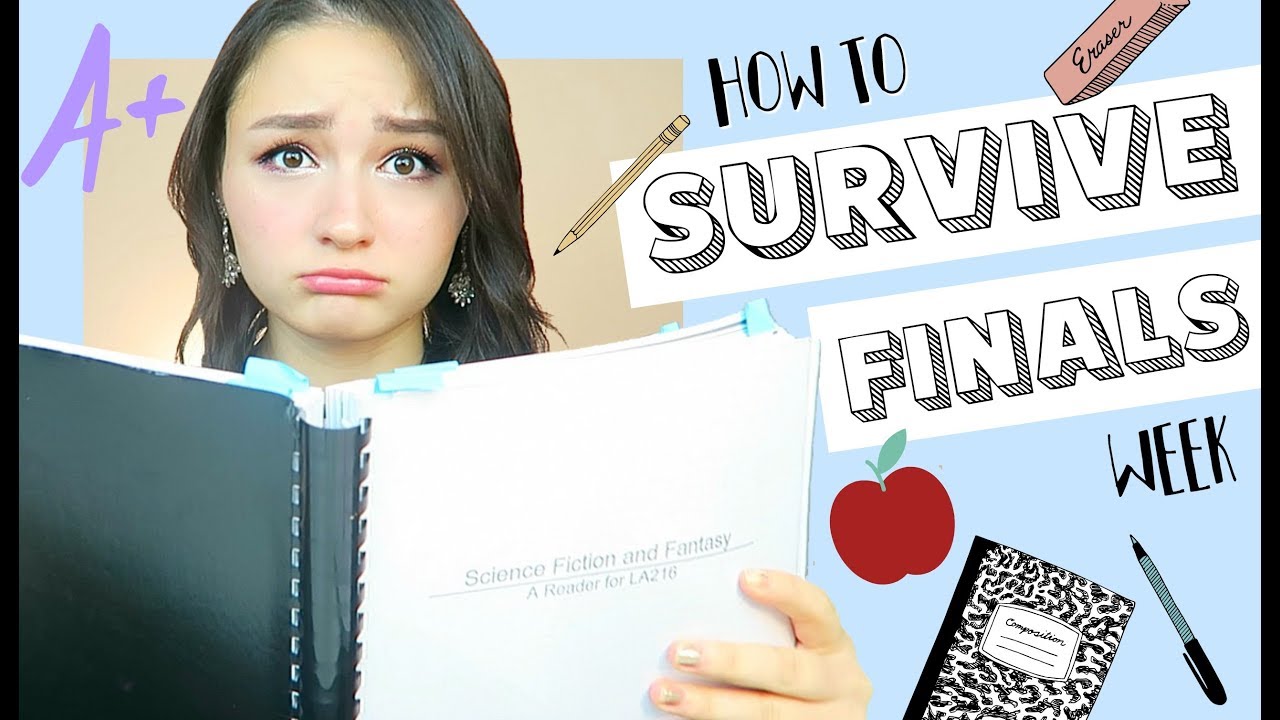 How to SURVIVE Finals Week! My TIPS + STUDY HACKS - YouTube