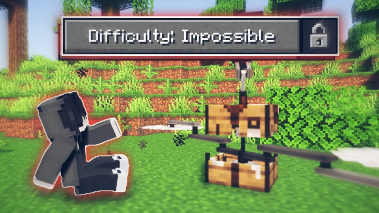 AKU BERMAIN MINECRAFT TAPI DIFFICULTY IMPOSSIBLE (tersiksa) - YouTube