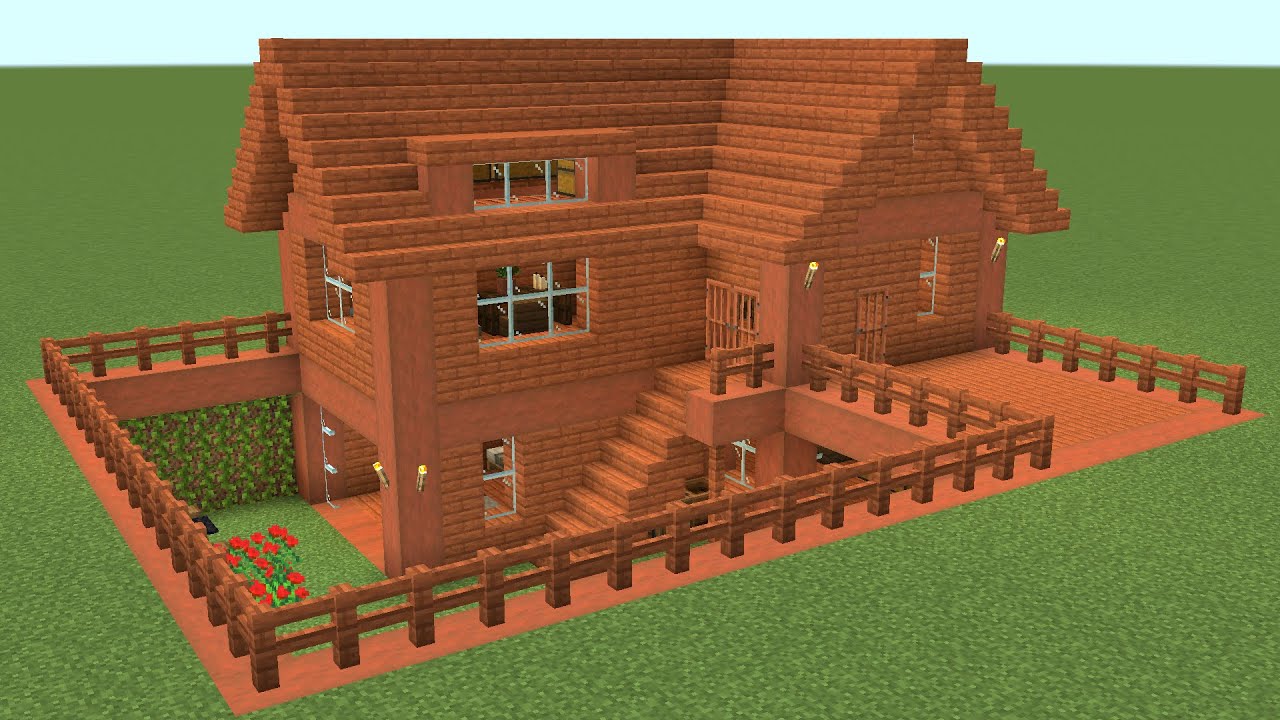 Minecraft - How to build an Acacia Survival Base - YouTube