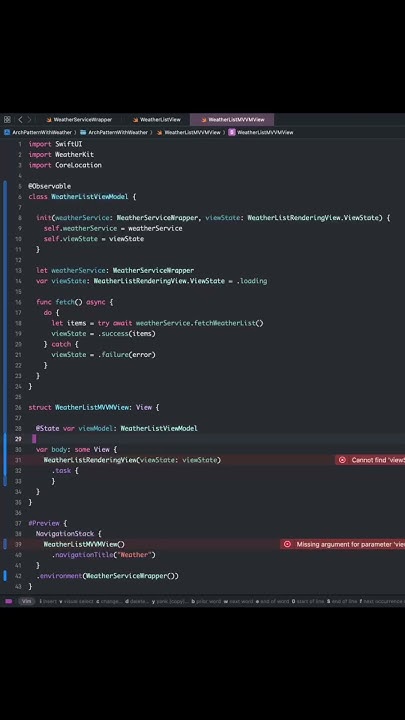 Implement MVVM pattern in SwiftUI is this quick! #swift #ios #shorts ...