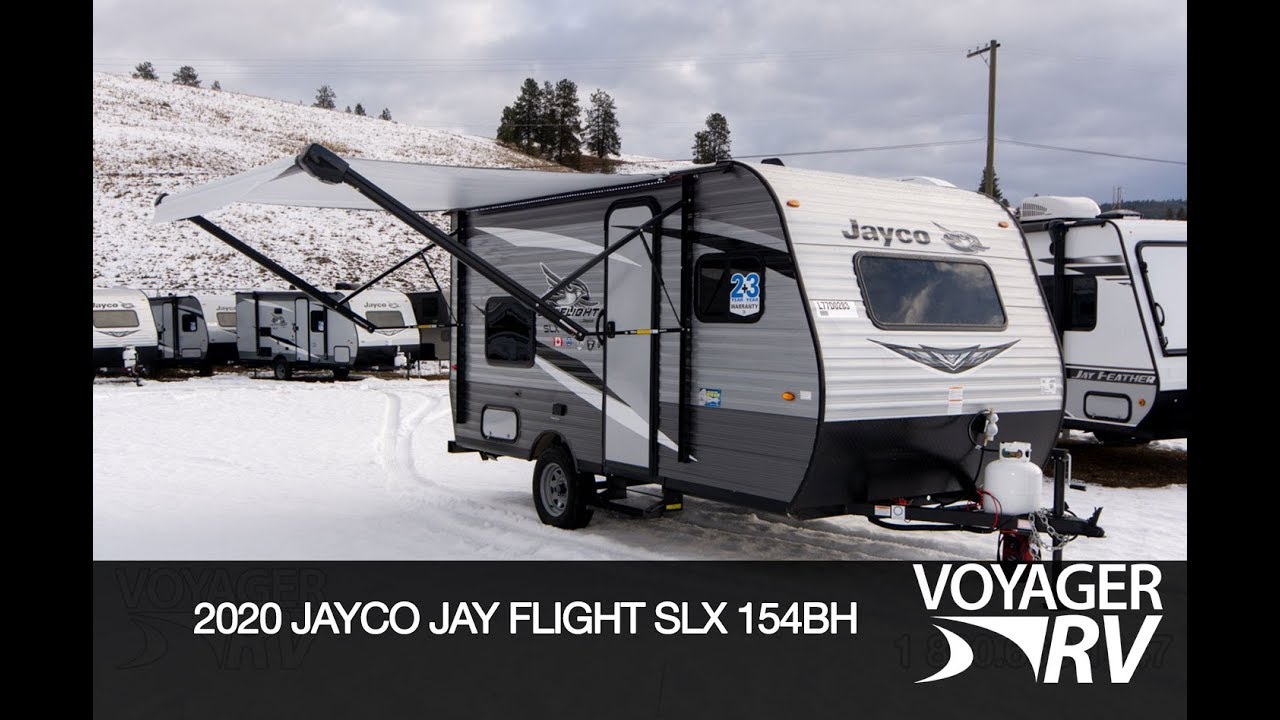 2020 Jayco Jay Flight SLX 154BH Travel Trailer RV Video Tour - Voyager RV Centre - YouTube